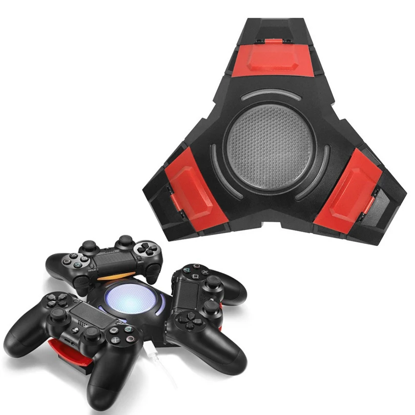 Triangle Triple Port Charge Station with LED Light USB Charger Charging ...