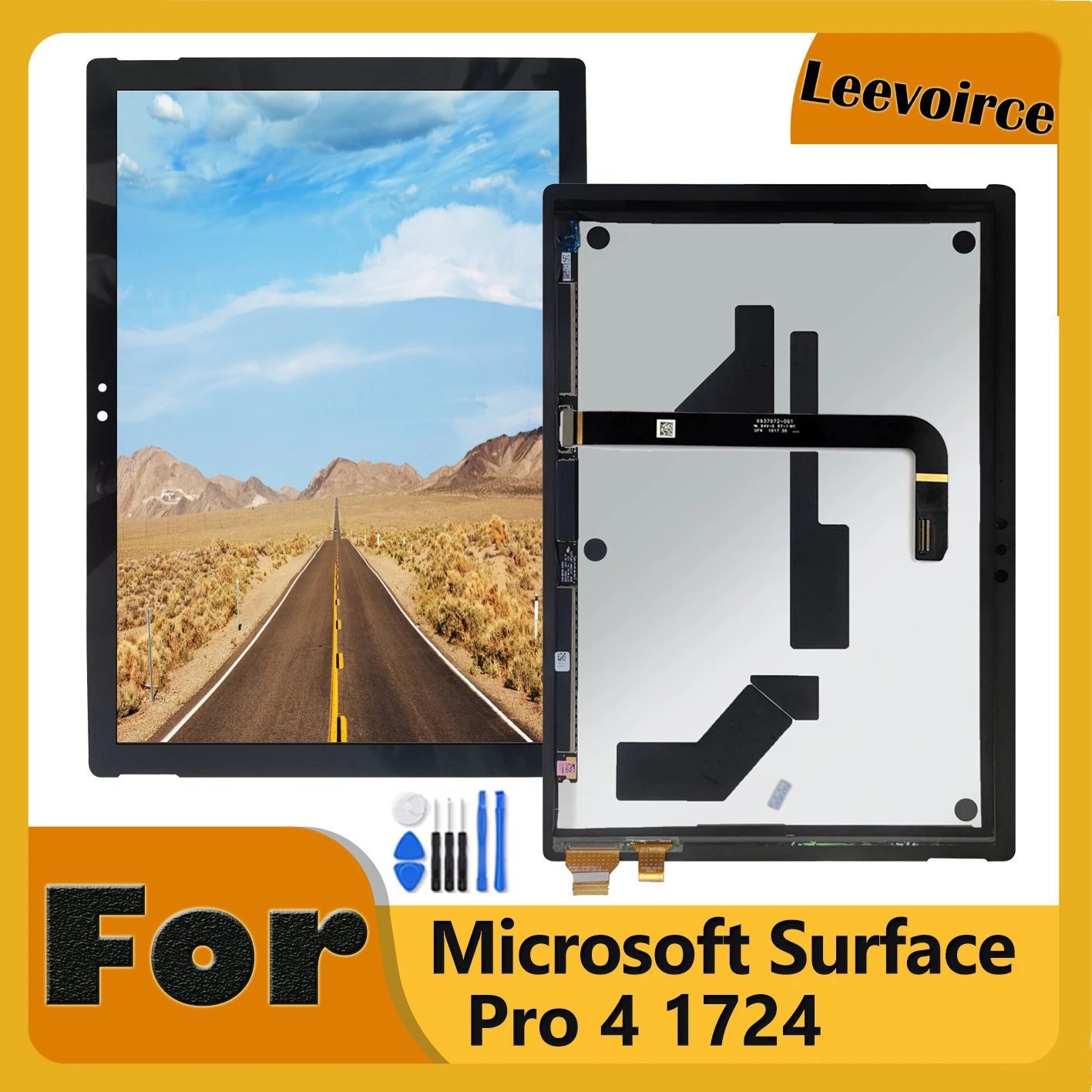 はございま Microsoft Surface Pro 4 1724用LCDOLED交換12.3インチPro 5 LCDディスプレイタッチスクリーンデジタイザアセンブリとLCD Flex変換 ...