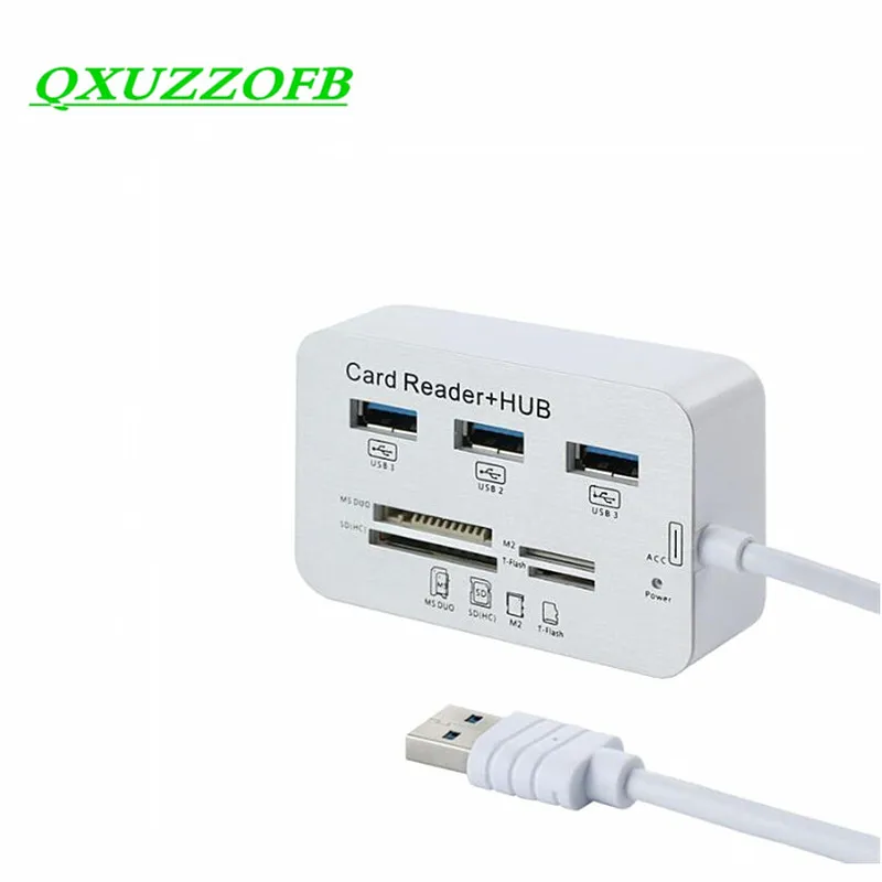 Card reader USB 3.0 4in1 USB 3ports HUB 5 Gbps high Speed Switch power ...