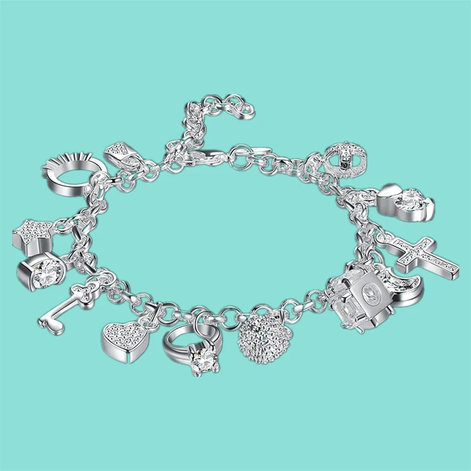 Jewelry Wristband | Bracelets - Silver Color Bracelets Women Jewelry ...