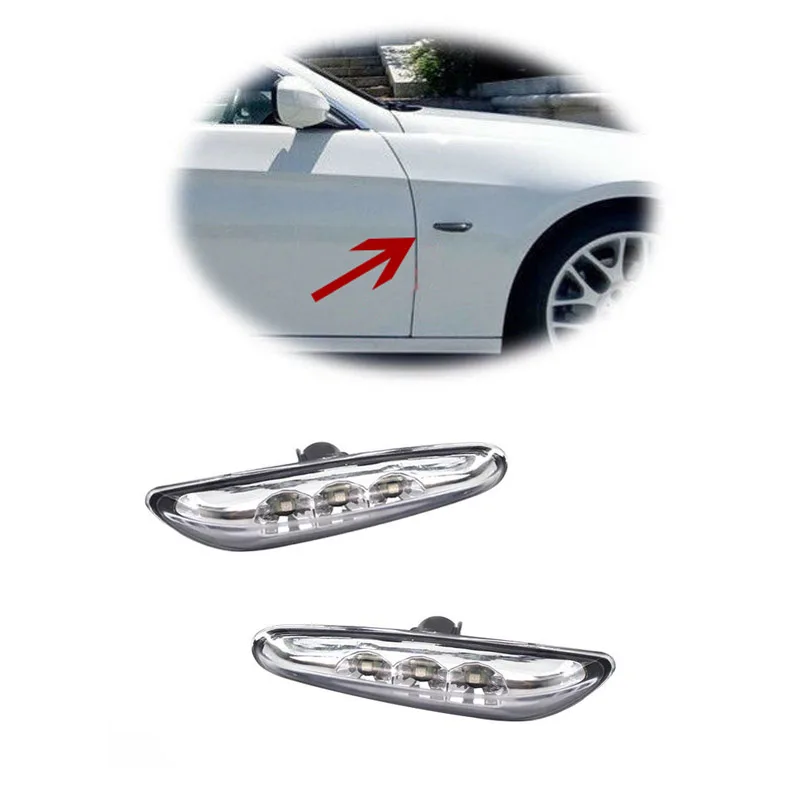 Car Side Lights LED Turn Signal Lights For-BMW E82 E88 E60 E61 E90 E91 ...
