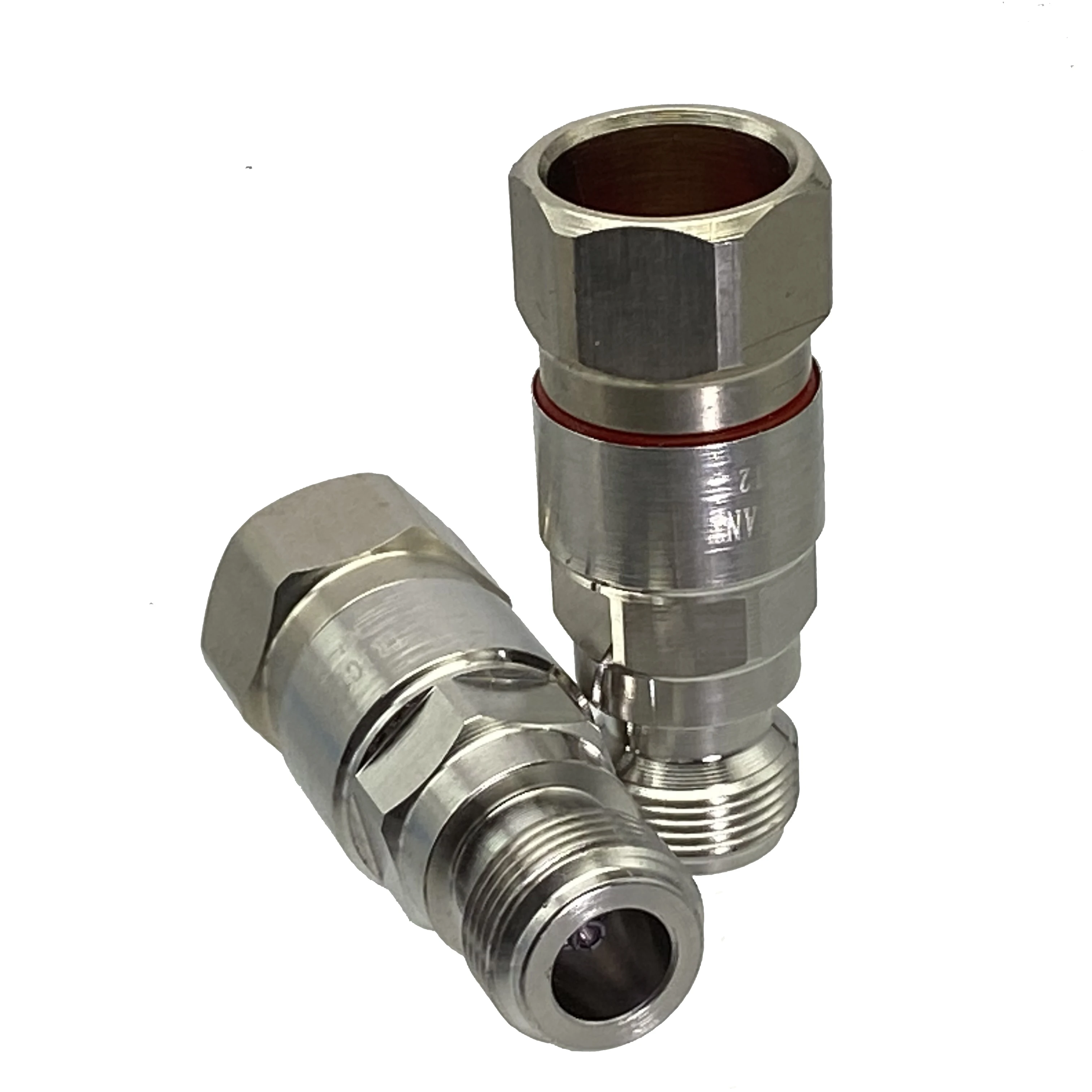 Connector N female jack clamp 1/2" for Corrugated copper Standard ...