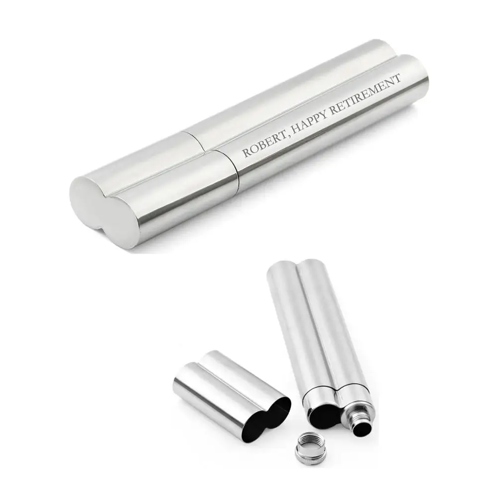 Personalized-Groomsmen-Gift-Cigar-Flask-Combo-50-Ring-Cigar-Tube-with ...