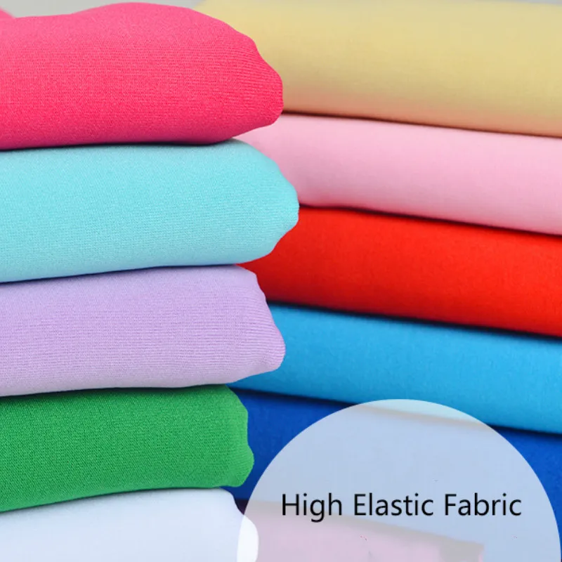 High-Elstic-Milk-Silk-Knitted-Fabric-Four-way-Stretch-Spandex-Fabric ...