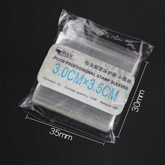 STAMP Sleeves Holder Collection Protection OPP Bag Different， Small ...