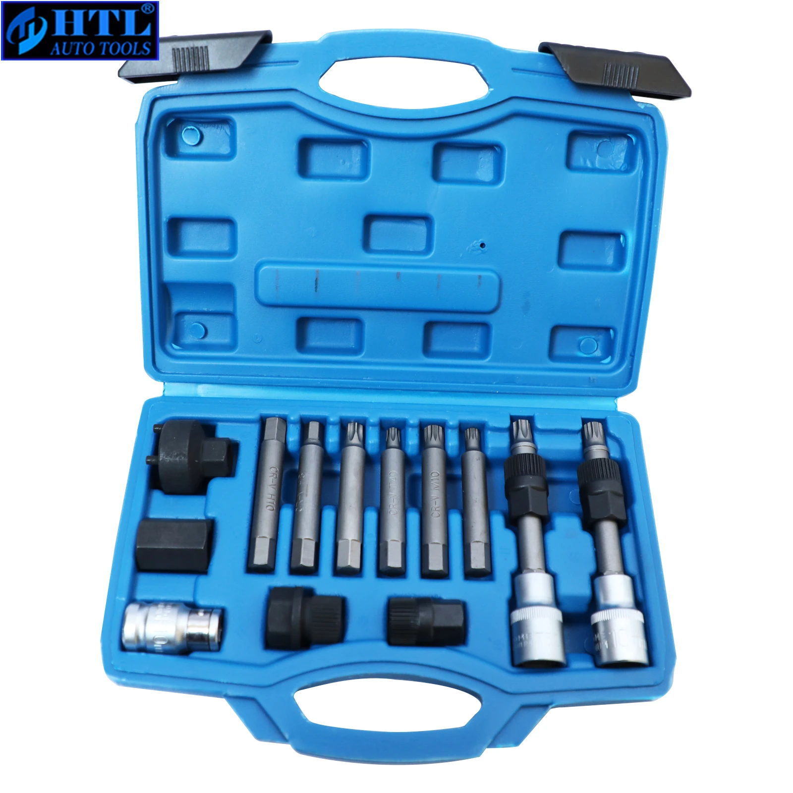 HTL 13 Pcs Alternator Freewheel Pulley Removal Engine Auto Tool Set For ...