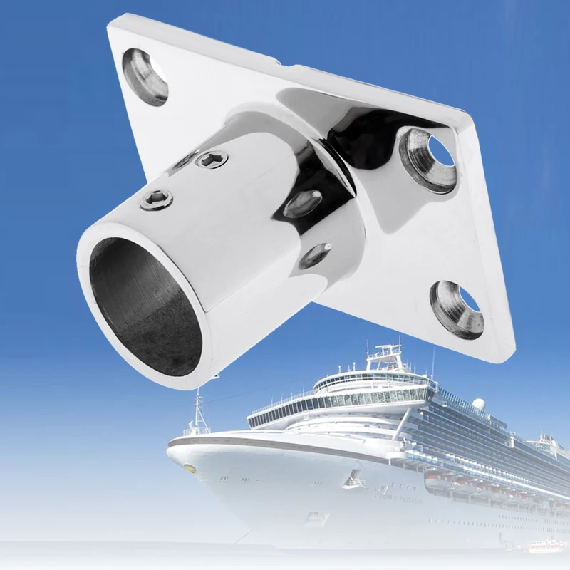 Boat-Hand-Rail-Fitting-90-Degree-7-8-Stanchion-Base-Marine-Stainless ...