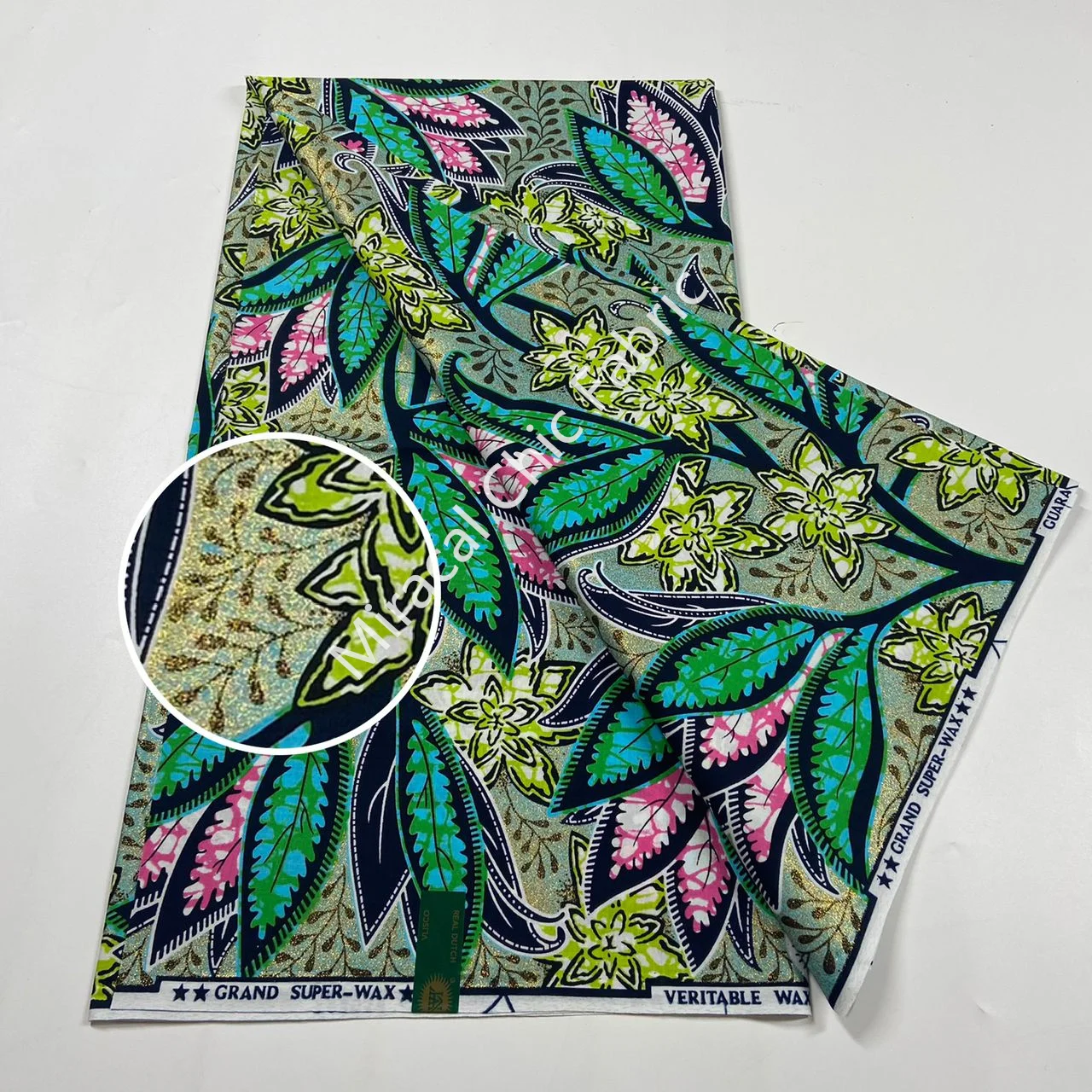 Africa Ankara Prints Fabric Real Wax gold Tissu Sewing For Party Dress ...