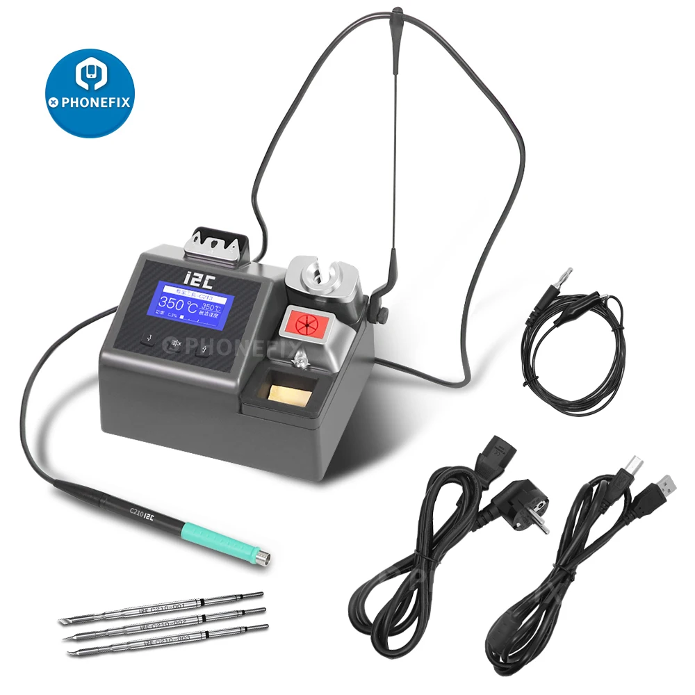 i2C 2SENi NANO Soldering Station 130W with 3pcs OEM C210 Soldering Tips ...