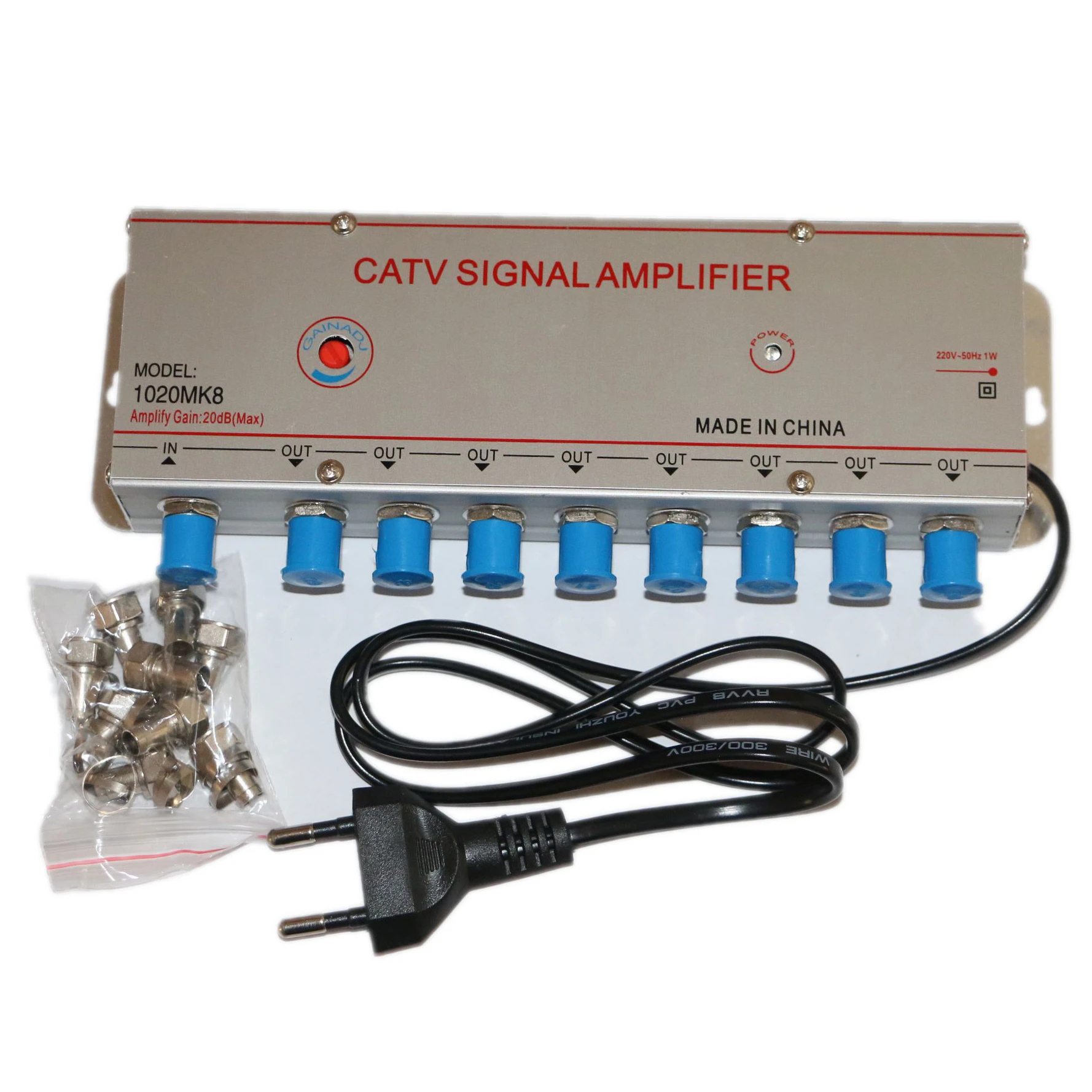 8-way-20db-CATV-VCR-satellite-TV-Antenna-digital-Signal-Amplifier ...