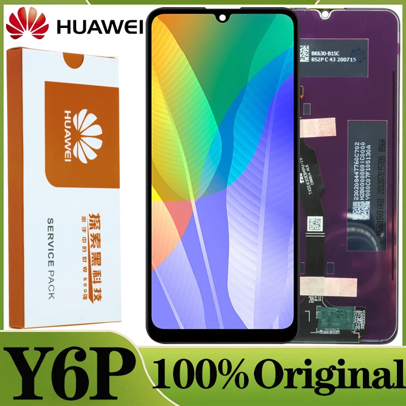 Original 6.3'' LCD For Huawei Y6p LCD Display Touch Screen Digitizer ...