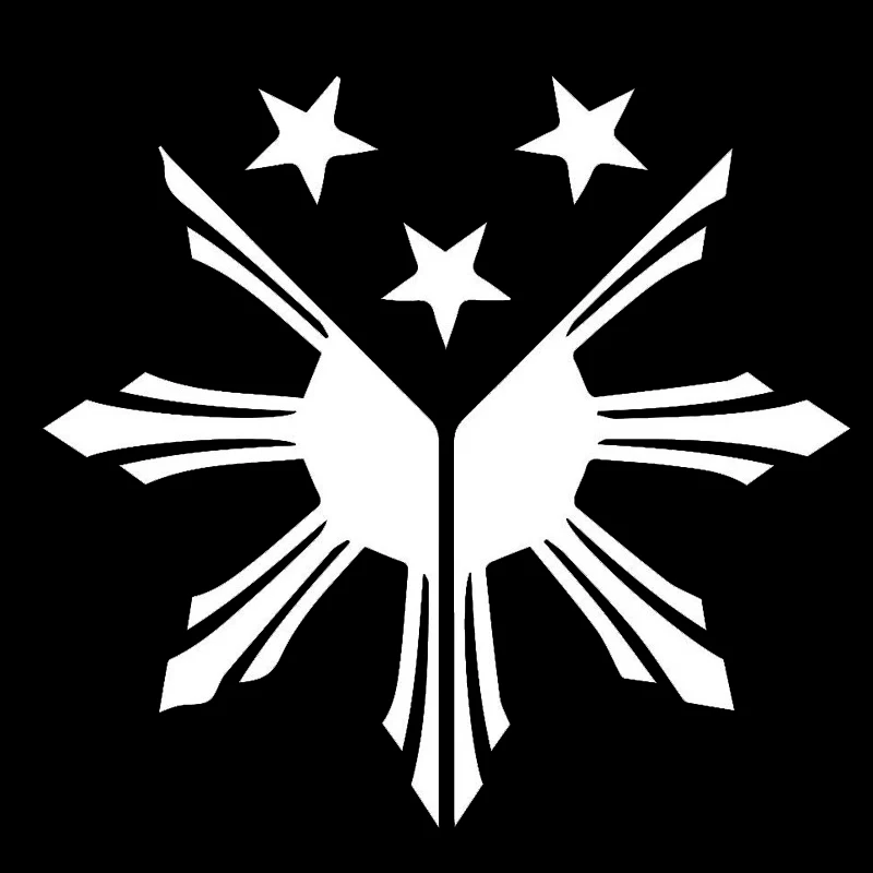 Philippine Flag Sun And Stars Drawing