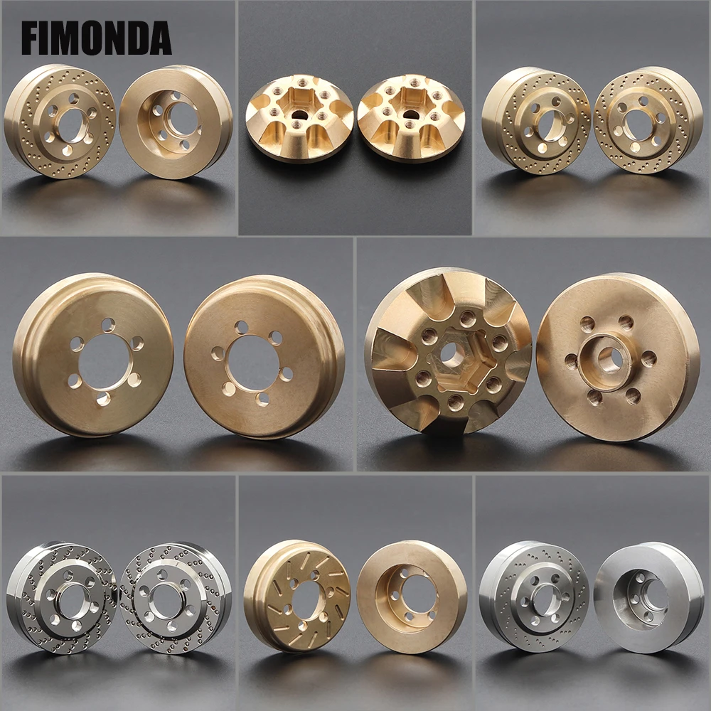 2pcs Brass Brake Disc Weights For 1.9 2.2 Inch Vanquish Beadlock Wheels ...
