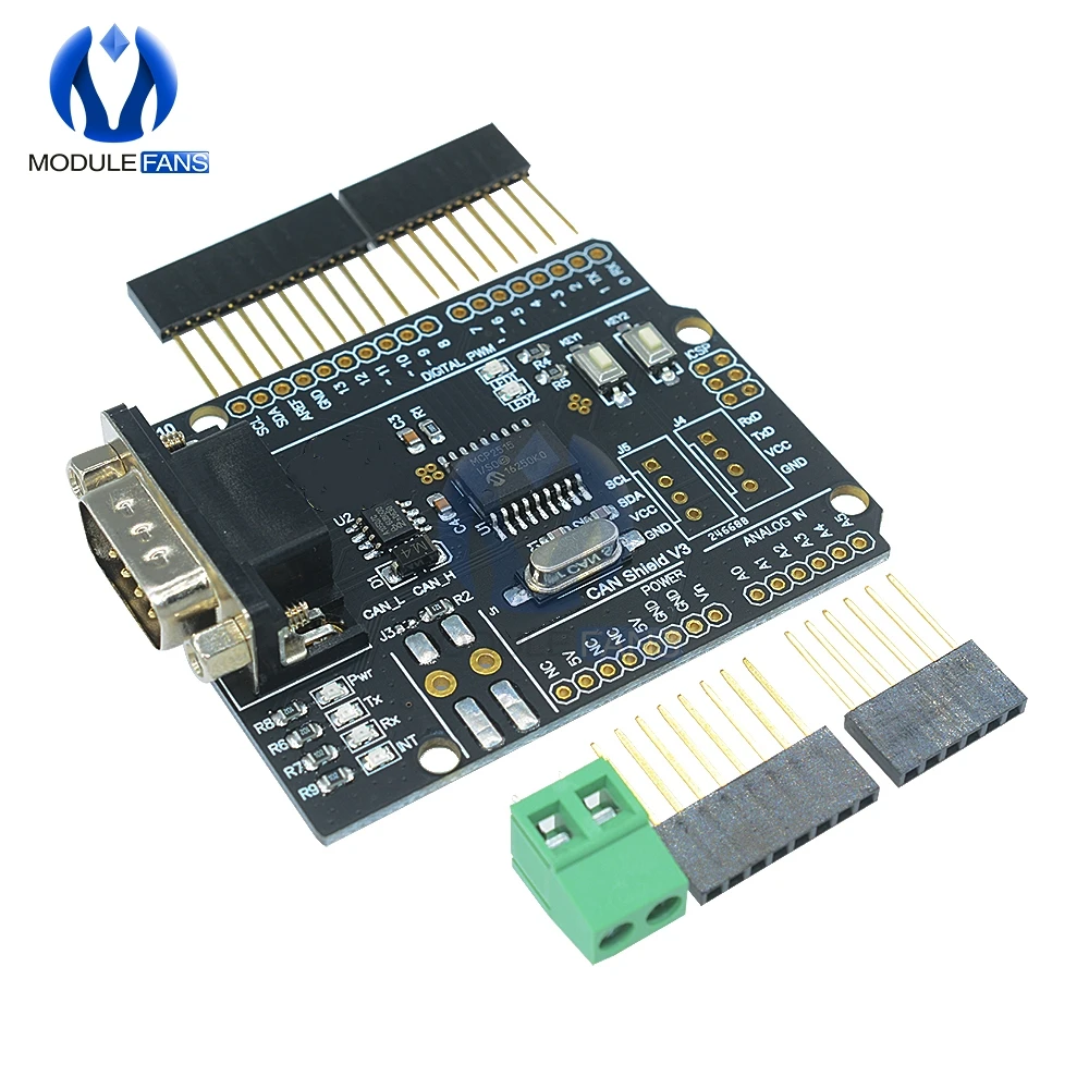 Loriver SPI MCP2515 EF02037 CAN-Bus Shield Controller Kommunikationsgeschwindigkeit Hoch Arduino ...