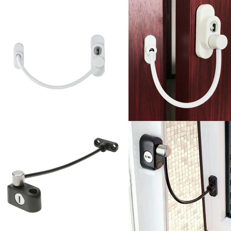 Window Security Chain Lock Window Cable Lock Restrictor Multifunctional ...