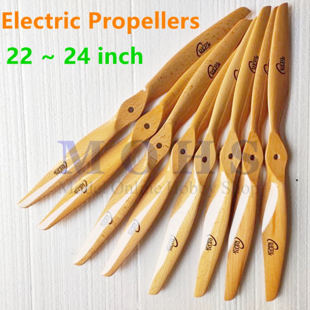 wood props electric propeller 22 23 24 inch RC model beech wooden ...