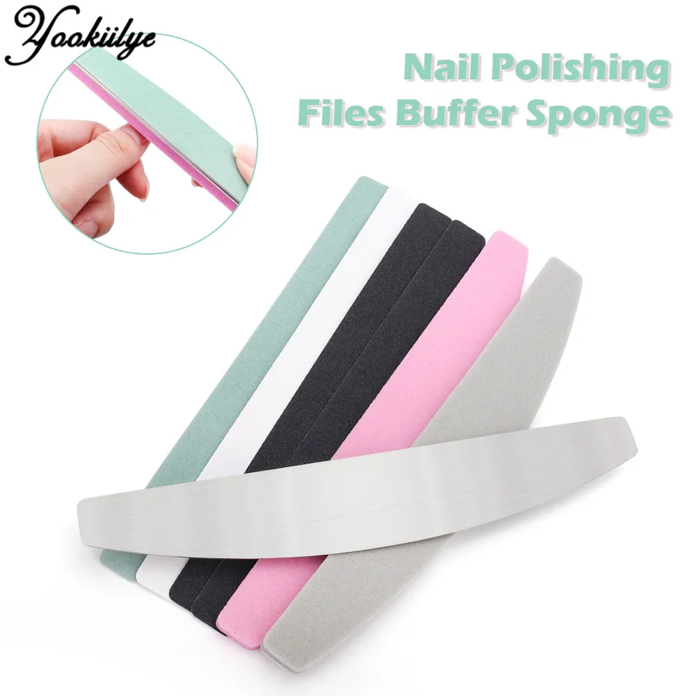 1pc Double Sided Nail File Nail Art Manicure Tool With Stainless Steel ...