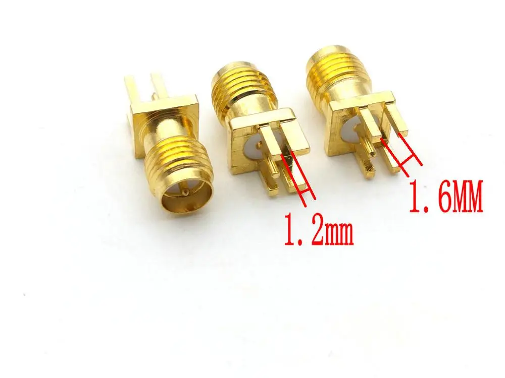 RP-SMA-RP-SMA-Female-Solder-PCB-Clip-Edge-Mount-Straight-RF-Coaxial ...