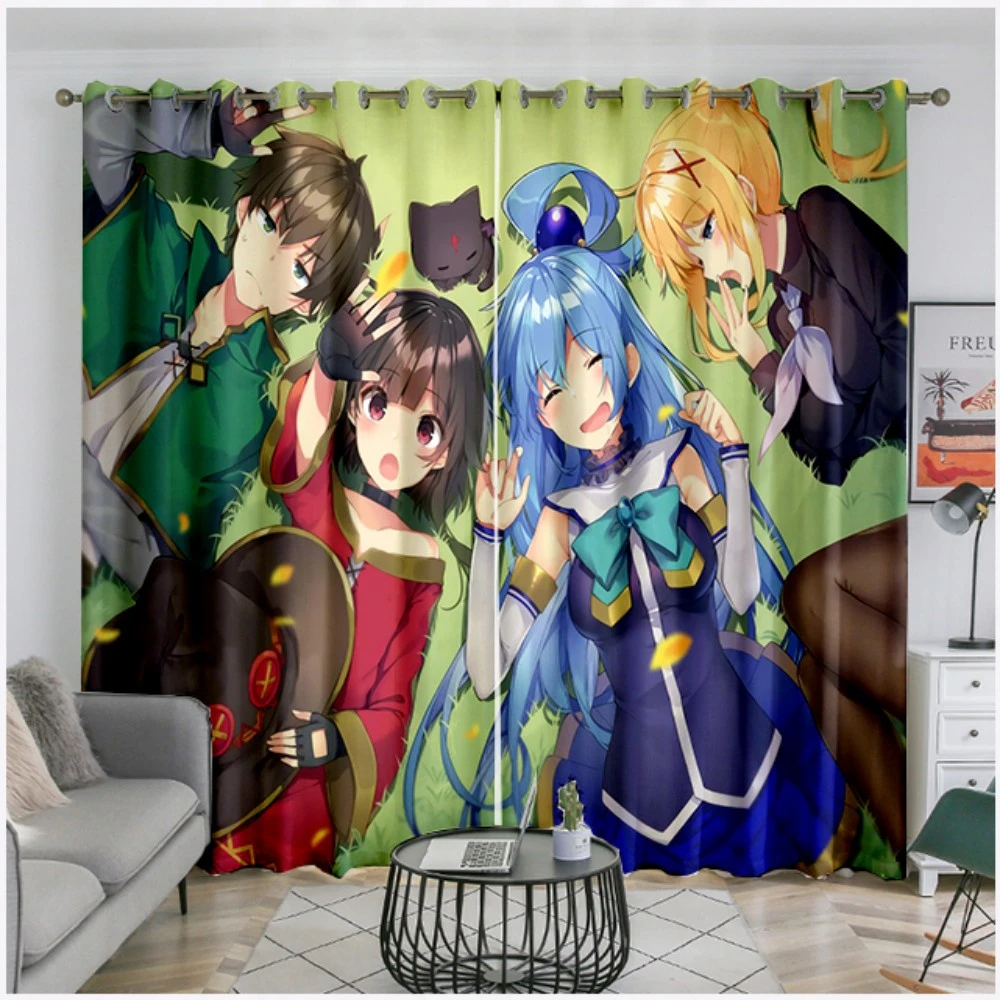 God’s Blessing On This Wonderful World! Window Curtain Japan Anime ...