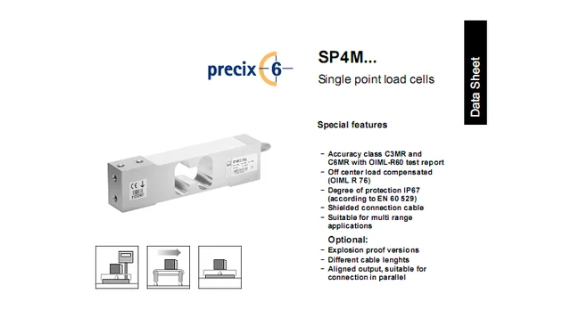 SP4M Single Point Load Cells HBM SP4MC3MR 30kg 50kg 75kg, 42% OFF