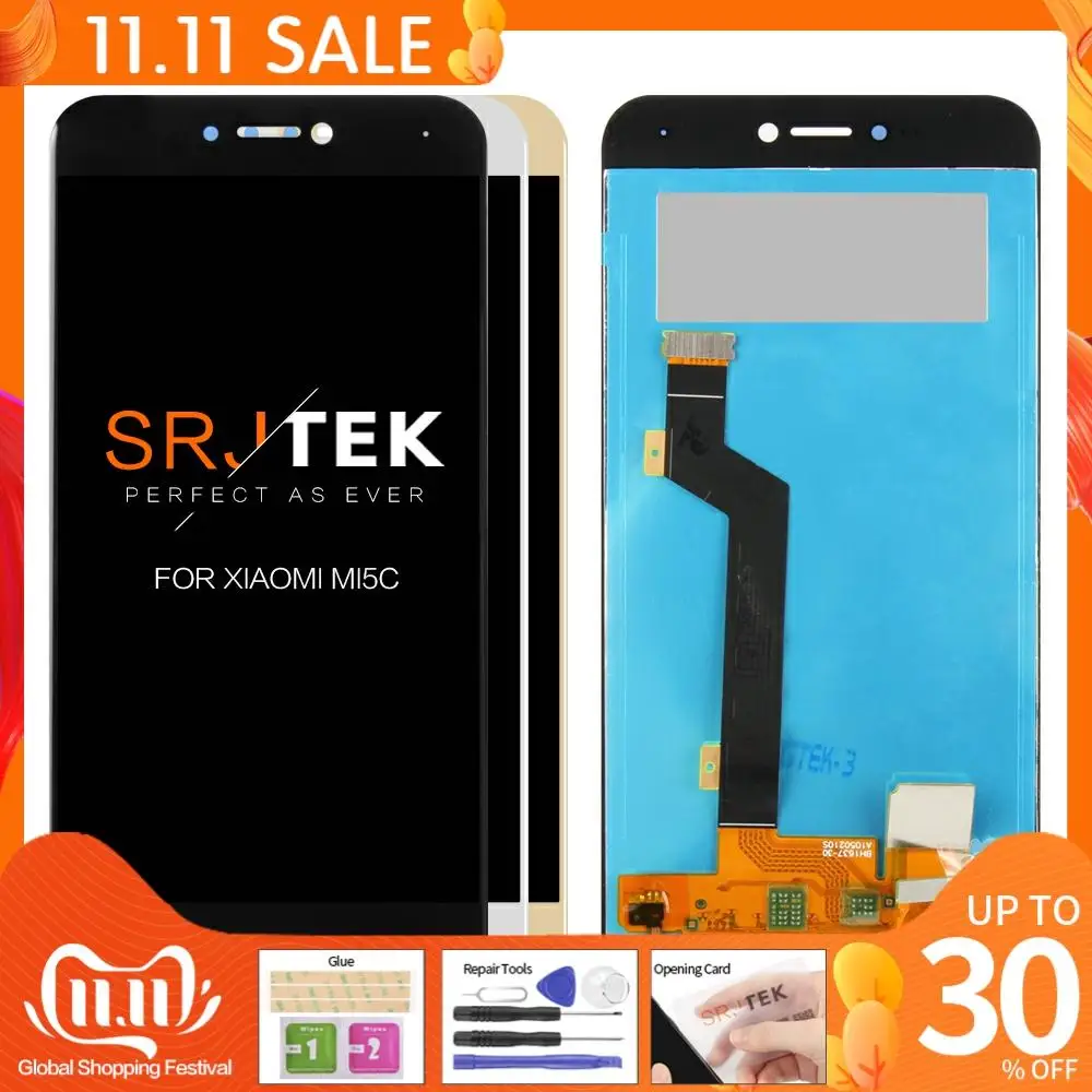 Dual Sim 5.15'' Ips Display For Xiaomi Mi5c Lcd Display Touch Screen With Frame Mi5c Lcd For ...