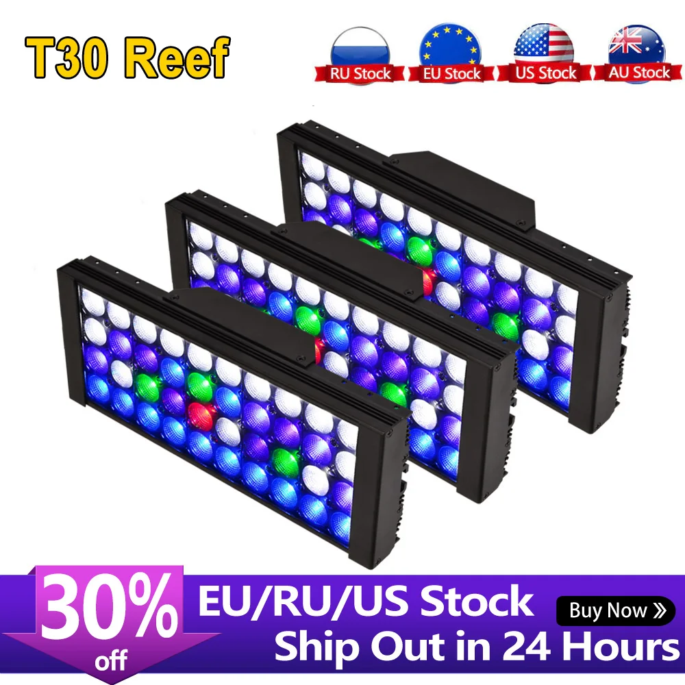 3PCS PopBloom 해양 led 수족관 조명 150cm/60 "해양 수족관 암초 수족관 led 램프 전체 스펙트럼 물고기 ...