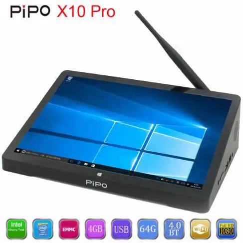 Mini PC do PIPO X10 Pro, ósmio de Windows 10, 6GB, 64 GB, 10,1 ”, Intel ...