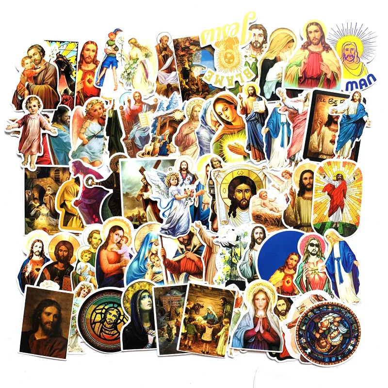 10/30/68Pcs Art Jesus Stickers Waterproof Decal Laptop Motorcycle ...