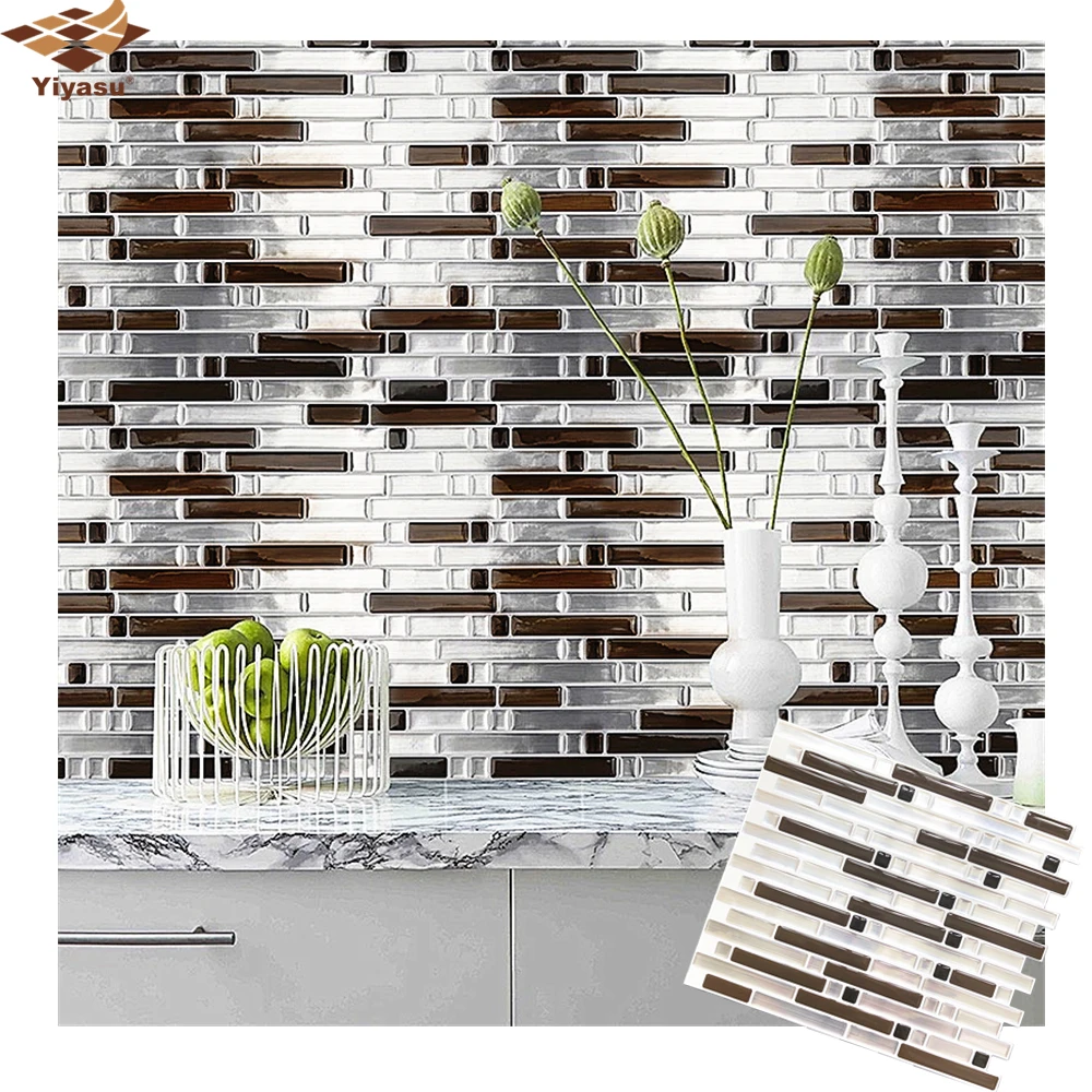 3D-Mosaic-Self-Adhesive-Tile-Backsplash-Wall-Sticker-Vinyl-Decal ...