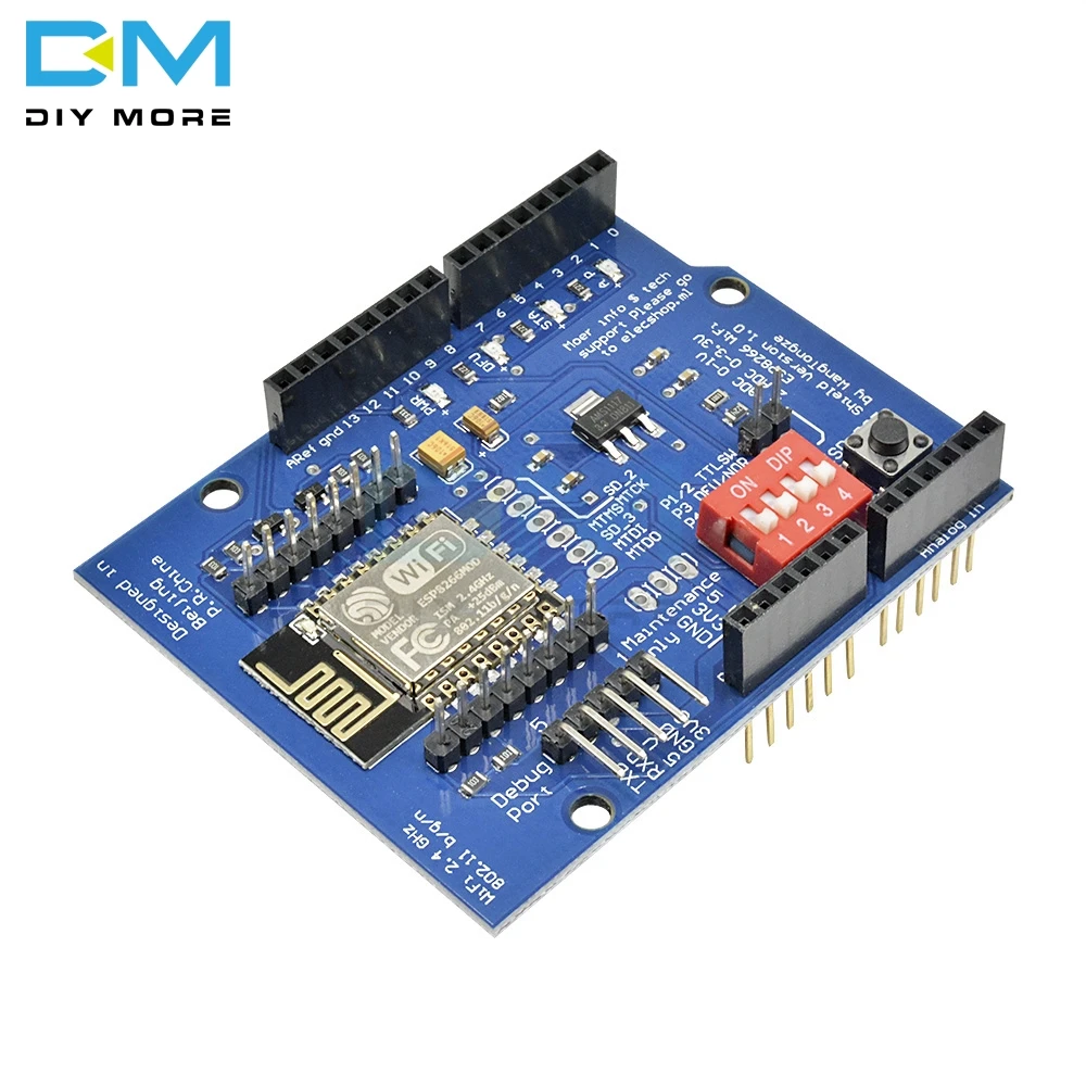 Esp8266 Esp 12 Esp 12e Uart Wifi Wireless Shield Development Board For Arduino Mega R3 Module