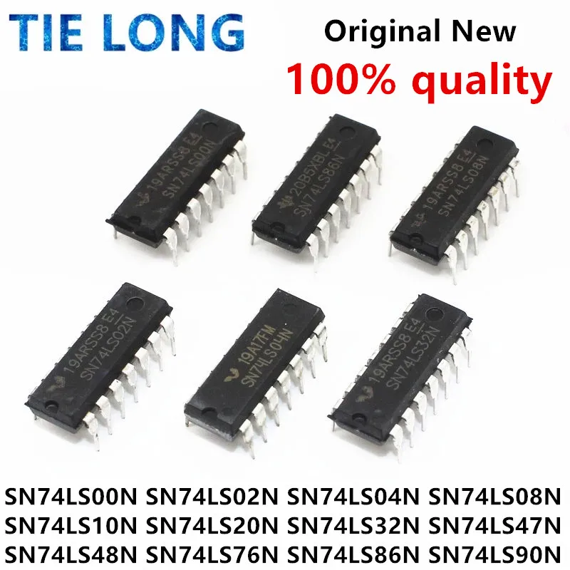 10PCS SN74LS00N 74LS02N SN74LS04N 74LS04N DIP-14 SN74LS08N SN74LS10N ...