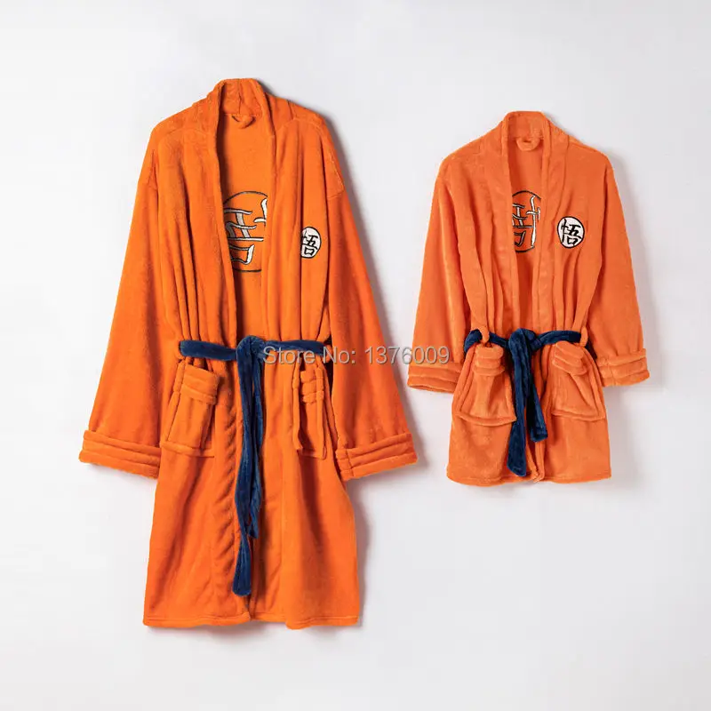 Anime Dragon Ball Son Goku Kimono Bathrobe Gown Cosplay Costume ...