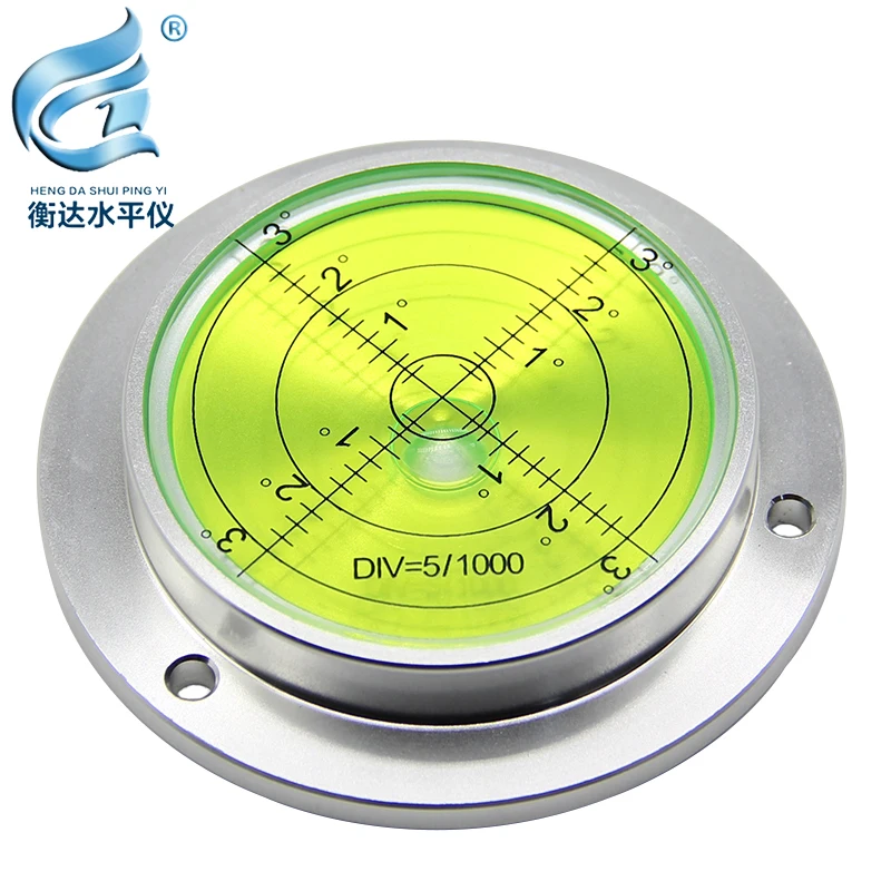 Round Spirit Levels Crane Horizontal Bubble Level Measuring Instrument ...