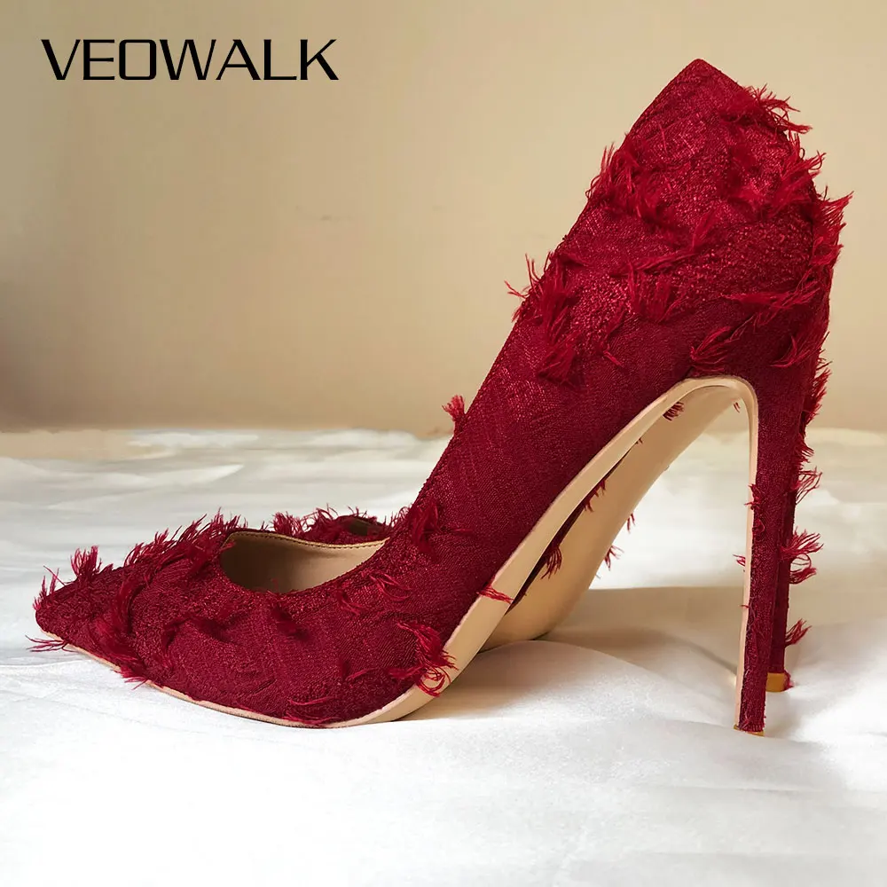Burgundy Pumps Women Shoes | Burgundy Shoes Women Heels | Fabric Dress ...