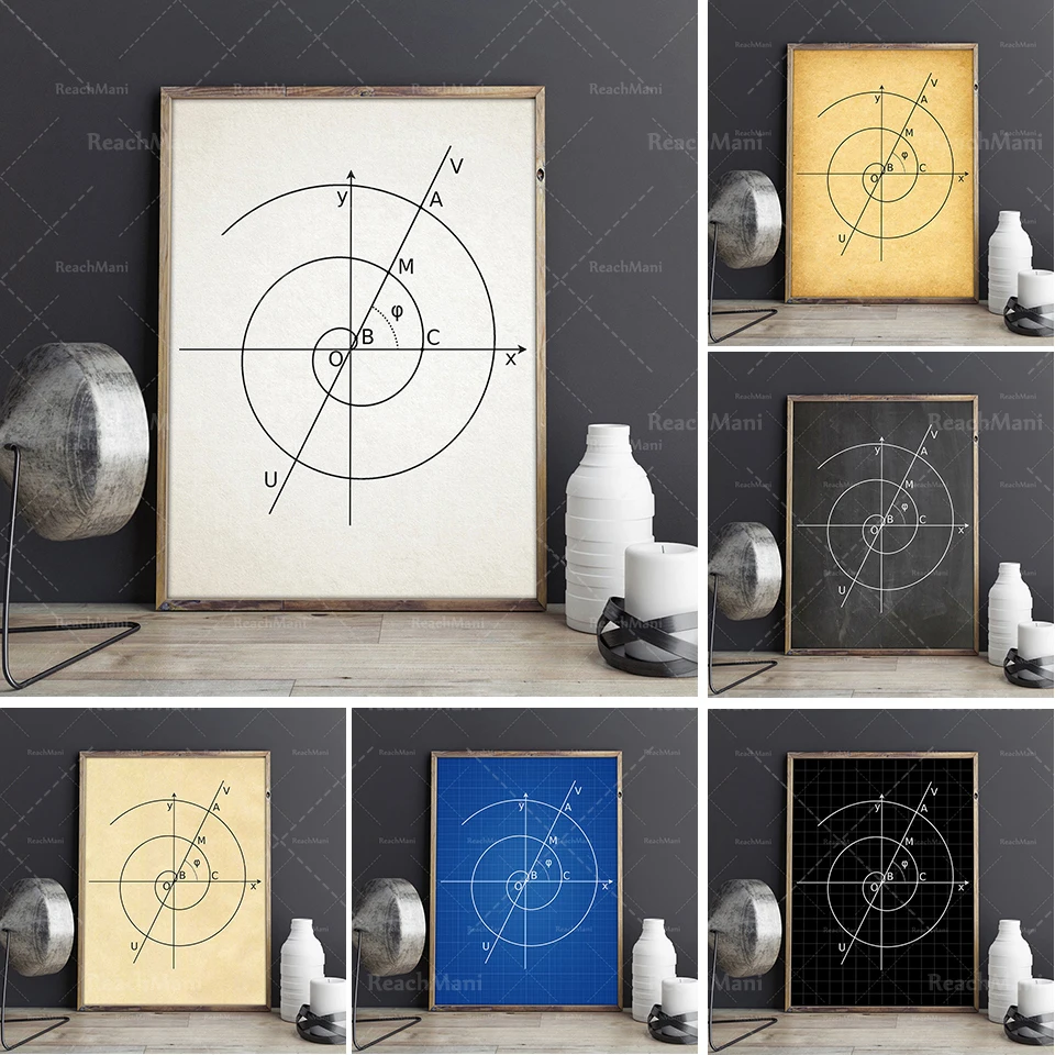 Archimedes-Spiral-Archimedes-Printing-Mathematics-Poster-Mathematics ...