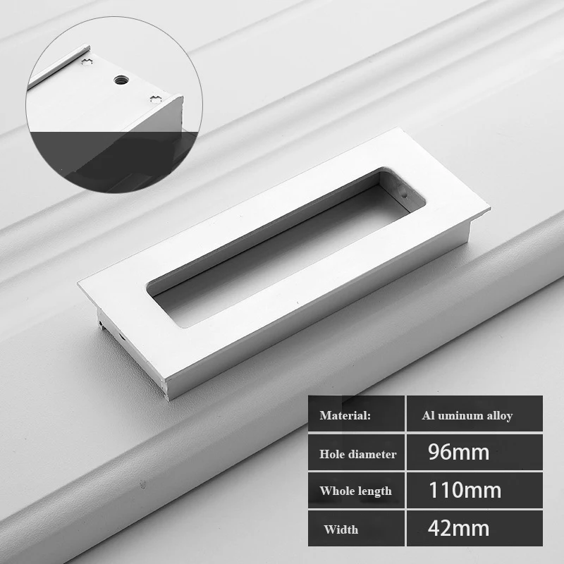 Dark pull embedded modern simple moving door small handle hidden drawer ...