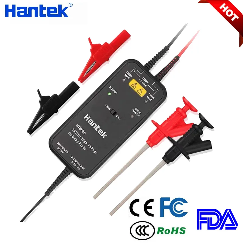 Hantek-100MHZ-Oscilloscope-HT8050-HT8100-High-Voltage-Differential ...