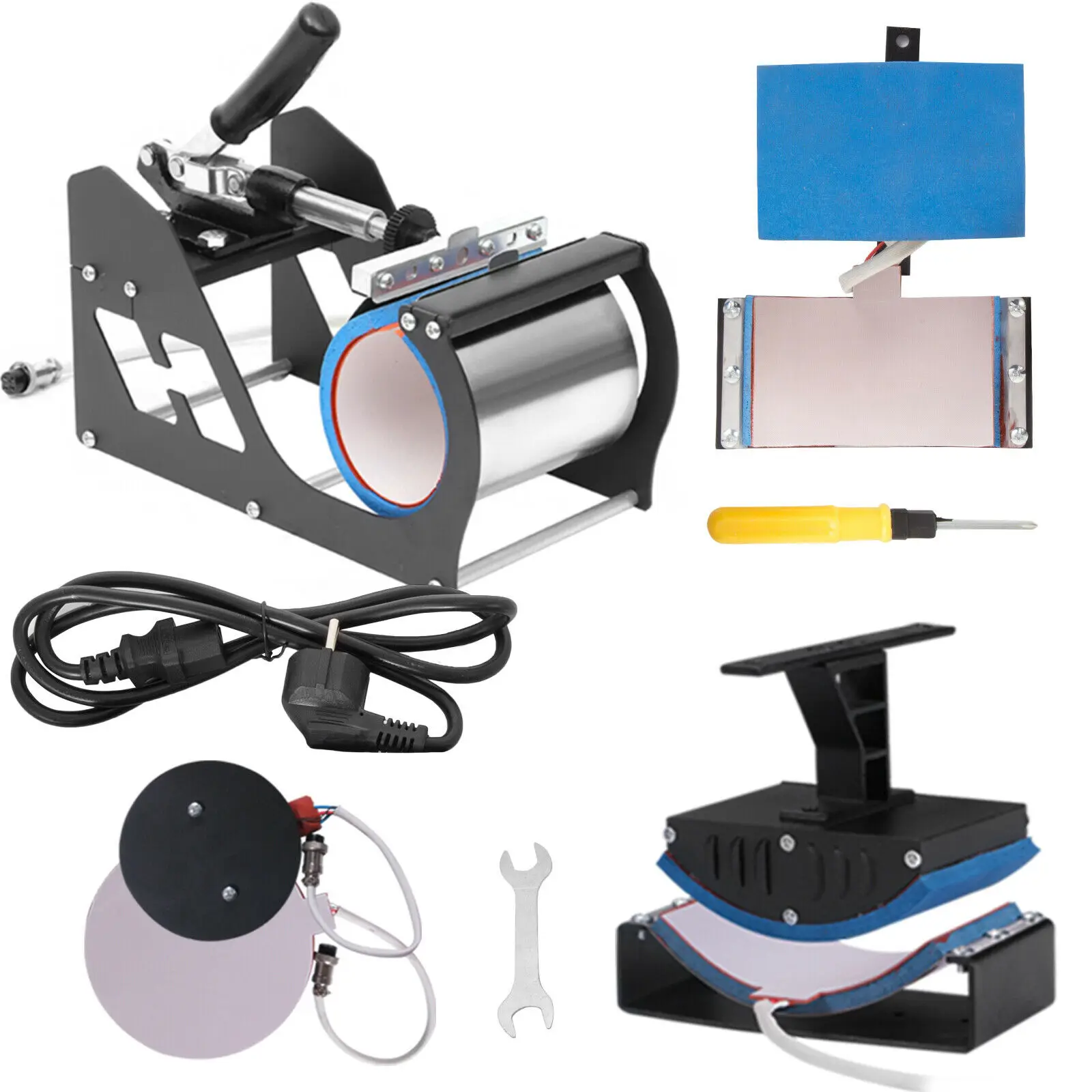 VEVOR Hat Heat Press, 4-in-1 Cap Heat Press Machine,, 40% OFF