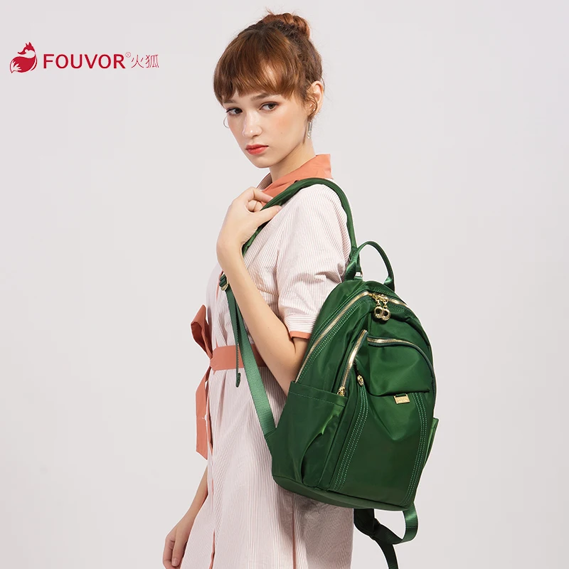 Fouvor-Fashion-Women-Backpack-Nylon-Messenger-Bag-Solid-Large-Capacity ...