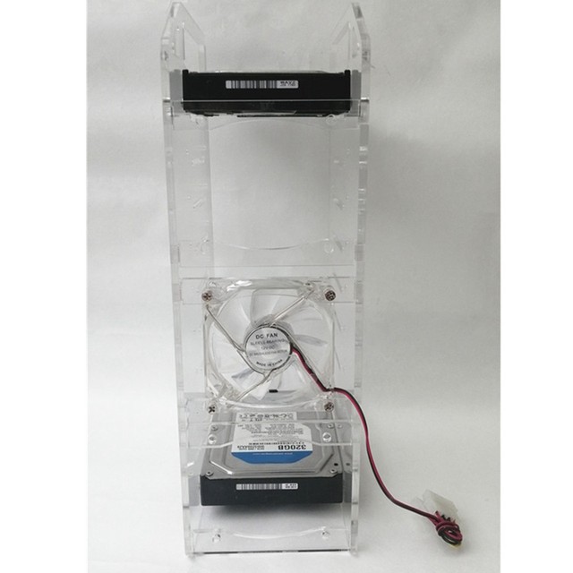 2. DIY 하드 디스크 브래킷은 기술의 감각으로 가득 찬 투명 아크릴 소재를 채택하여 완전히 DIY 재미를 경험하게합니다.