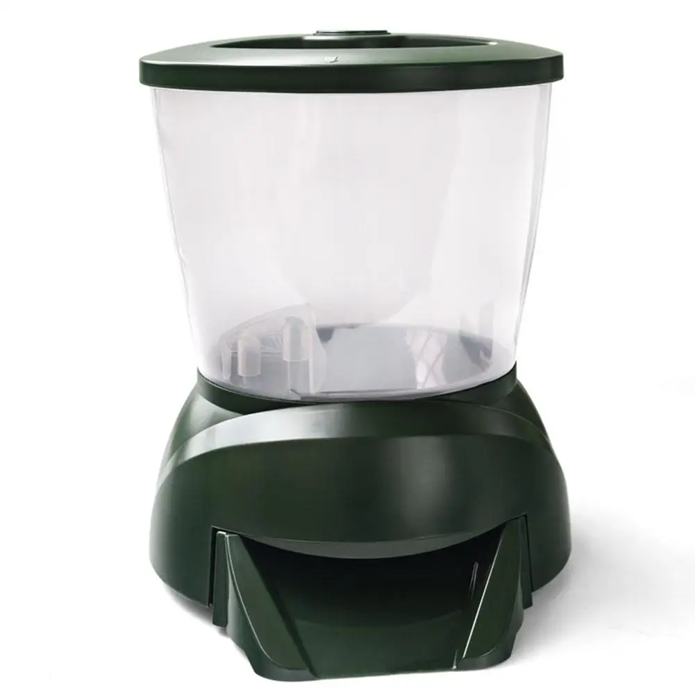 Pisces Automatic Fish Feeder Koi Pond Feed Pellet Dispenser Timer ...