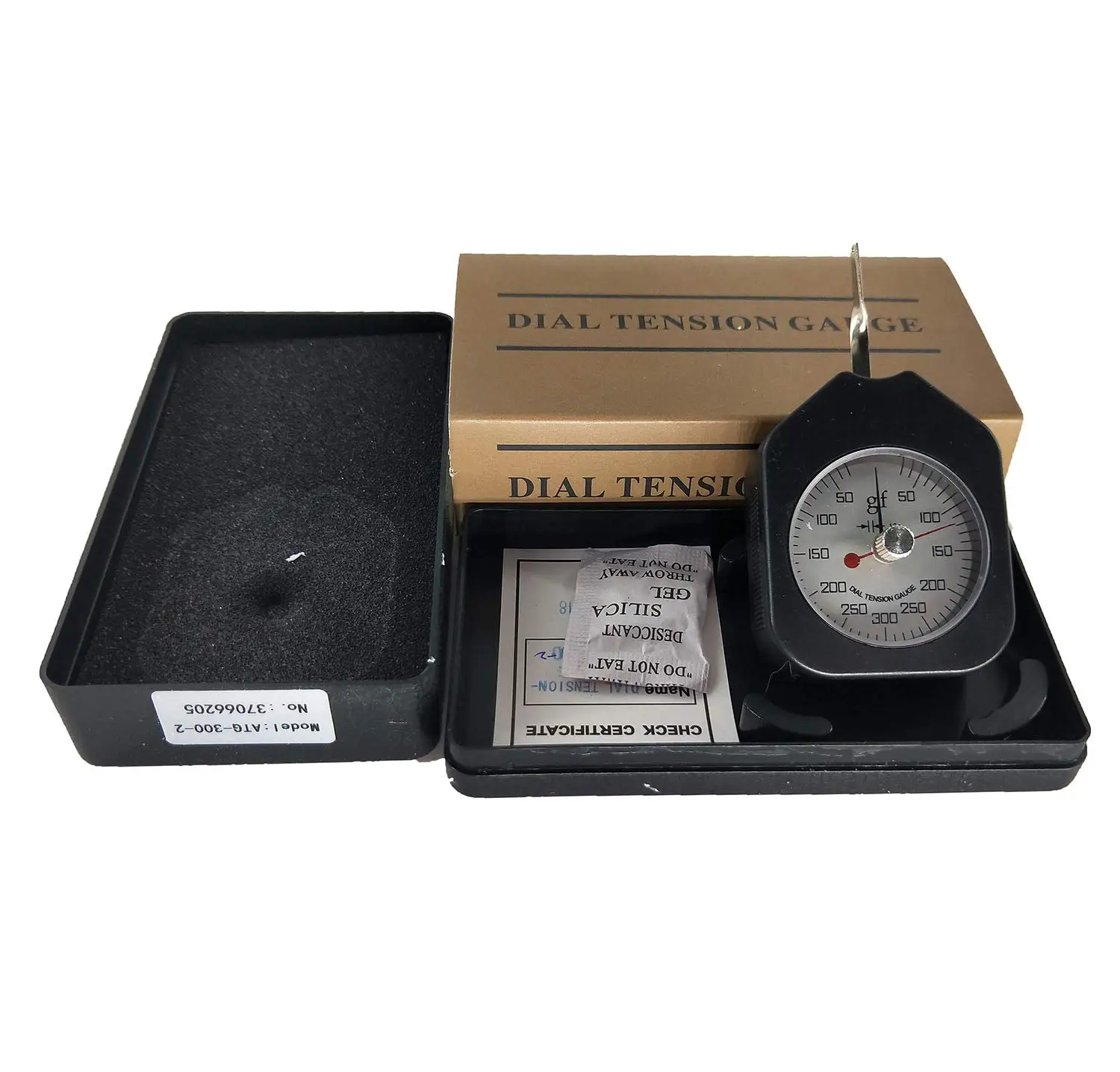 Analog tension meter Tensiometerwith Peak-hold 300g Double pointers ...