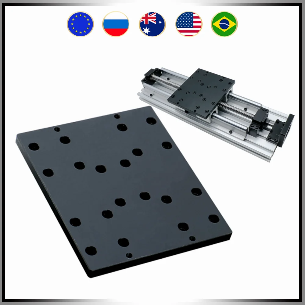 CNC sliding table plate Openuilds 3D Printer Aluminum Plate T6x125x125 ...