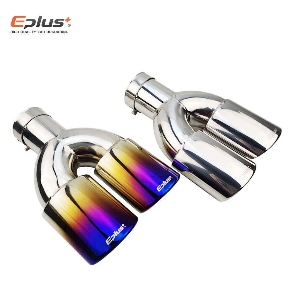 Eplus Car Styling Mufflers Exhaust Tail Throat Pipe Tip Universal ...