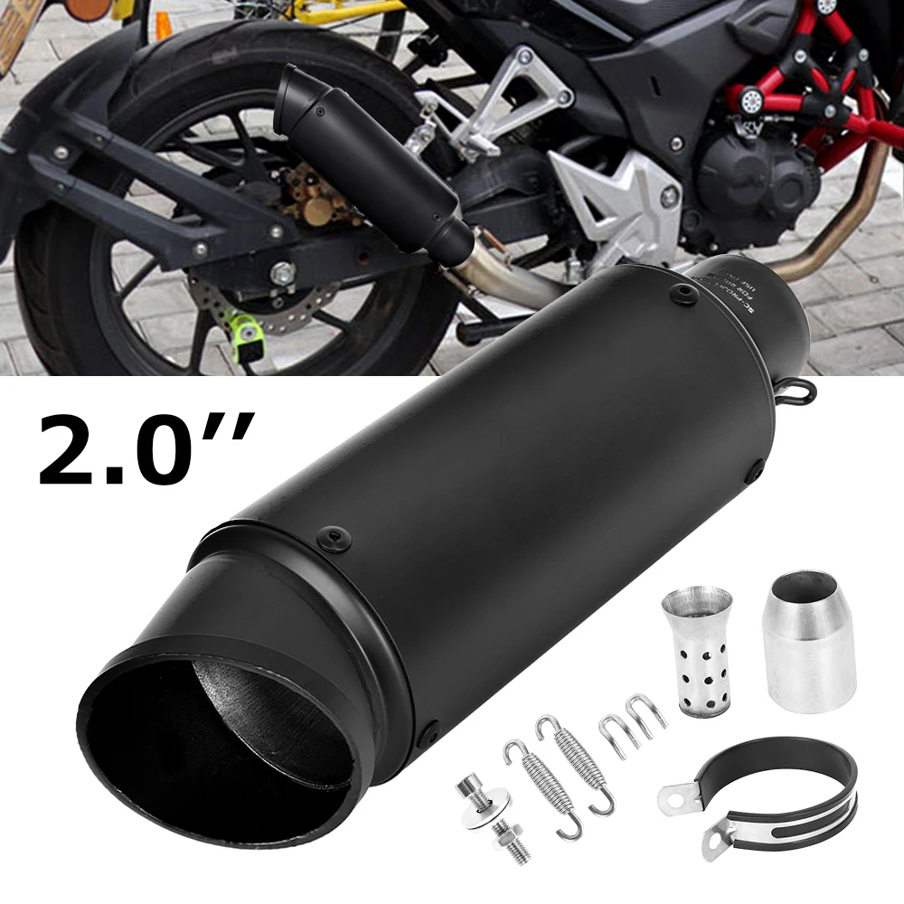 51mm Motorcycle Pipe Exhaust With DB Killer for Moto SC Exhaust Pipe ...