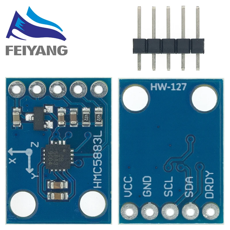 Módulo de Sensor magnético de tres ejes para Arduino, 3V 5V, HMC5883L ...