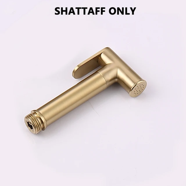 Toilet Bidet Sprayer Closet Shattaff Brushed Gold Color With Holder ...