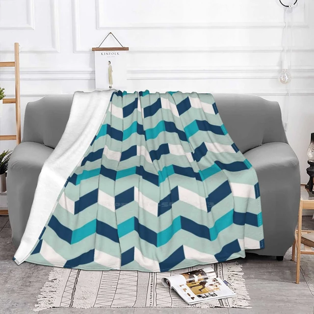 Aqua Chevron Pattern