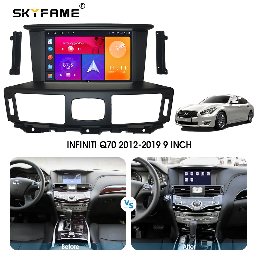 SKYFAME Android Car Navigation Radio Multimedia Player For INFINITI Q70 ...