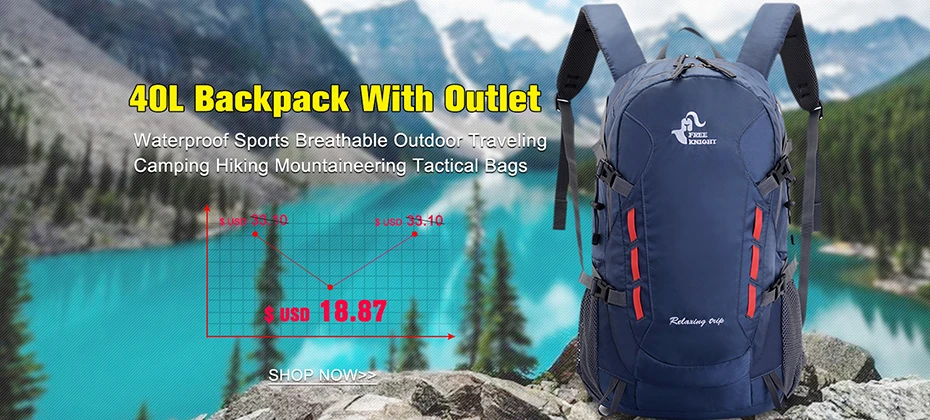 50L Large Outdoor Waterproof Raincover Backpack Camping Bag Hiking ...